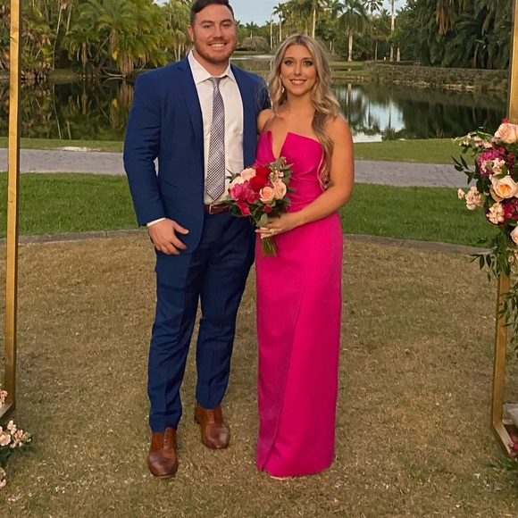 JAYGODFREY | Dresses | Jay Godfrey Pink Evening Gown Elegant And ...